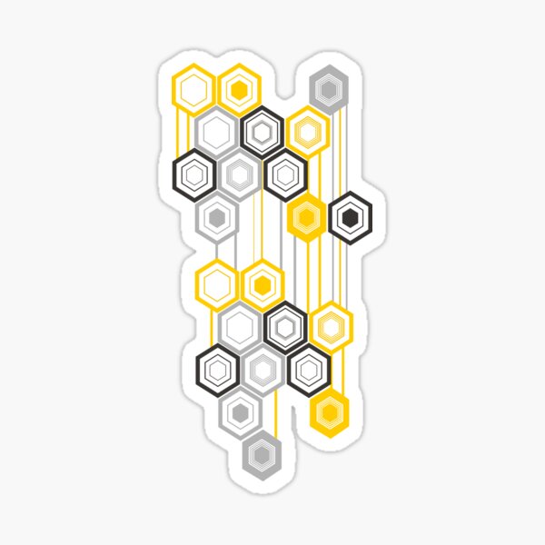"Abstract texture of hexagons" Sticker for Sale by Nata-V | Redbubble