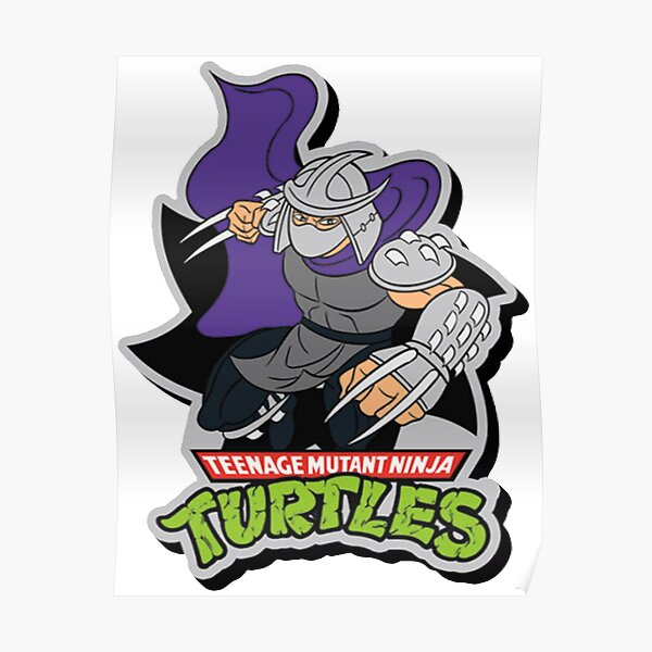 "SHREDDER TMNT" Poster for Sale by NorbertCarroll | Redbubble