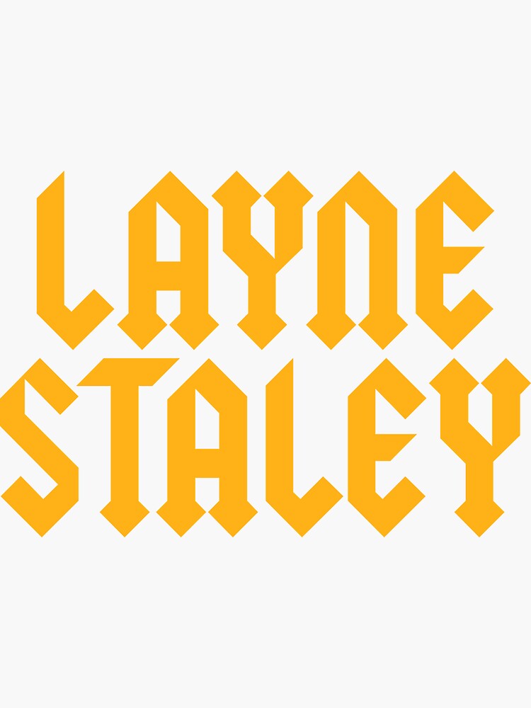 "LAYNE STALEY" Sticker by ronnieedwardsoi | Redbubble