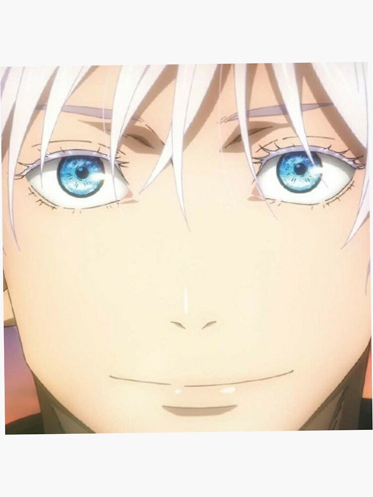 "Gojo staring sticker" Sticker for Sale by witchbrunch | Redbubble