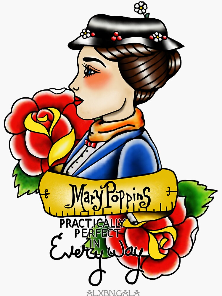 "Maria Head For Men And Women" Sticker by ElodySporer | Redbubble