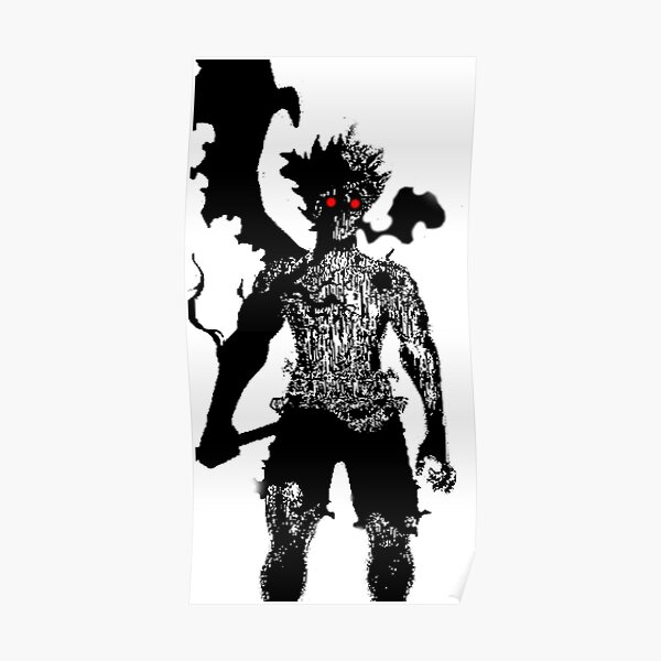 "red anime eye rage" Poster for Sale by dr-black | Redbubble