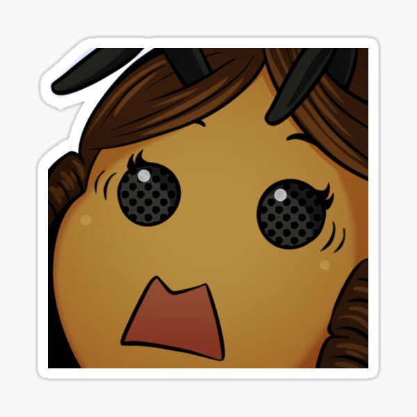 "Ack Emote" Sticker by HoneyPottsArt | Redbubble