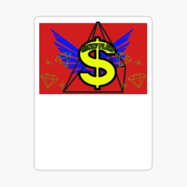 "money flies" Sticker for Sale by Clearvision22 | Redbubble