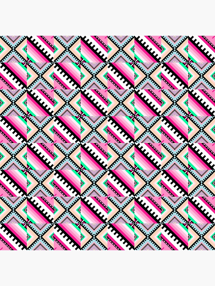 "The Modern Square in the Block Seamless Pattern" Sticker for Sale by ...