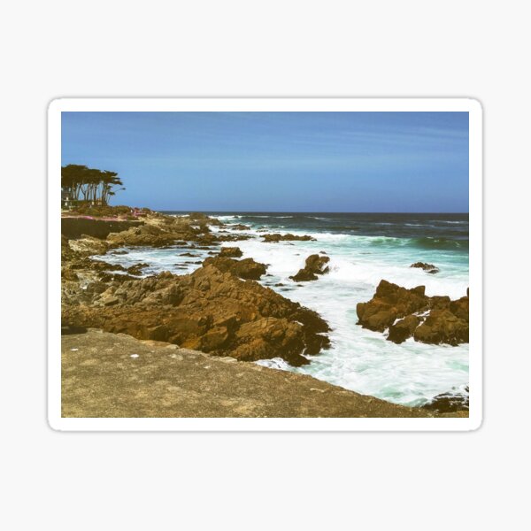 "Explore Monterey" Sticker by GetCrazyArt | Redbubble