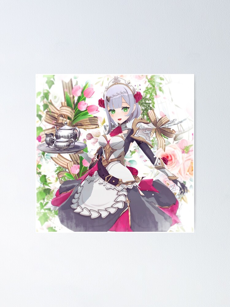 "Cute Noelle Genshin Impact" Poster by olivialewis23 | Redbubble