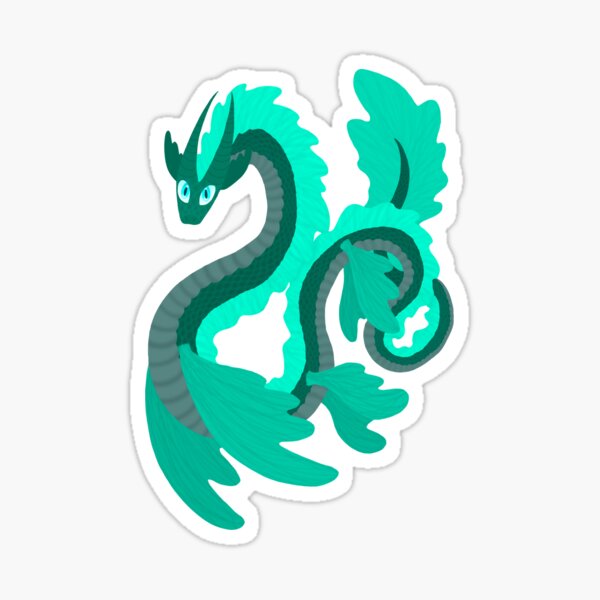 "Kelp Sea Serpent" Sticker for Sale by FeatherDragon | Redbubble