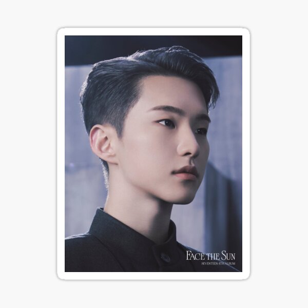 "Seventeen Hoshi "Face the Sun"" Sticker by HaloHaloShine | Redbubble