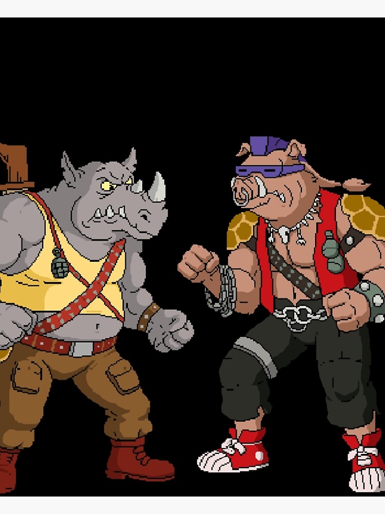 "Bebop Rocksteady - Funny big print Graphic" Sticker for Sale by ...
