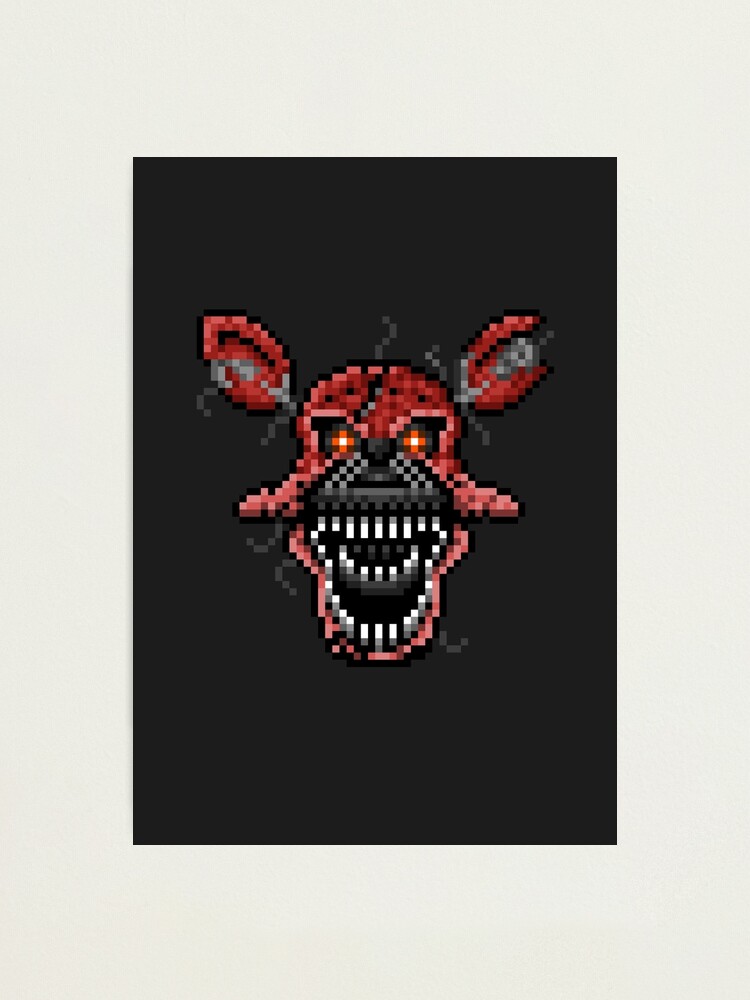 "Five Nights at Freddys 4 - Nightmare Foxy - Pixel art" Photographic ...