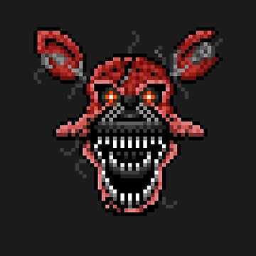 "Five Nights at Freddys 4 - Nightmare Foxy - Pixel art" Sticker for ...