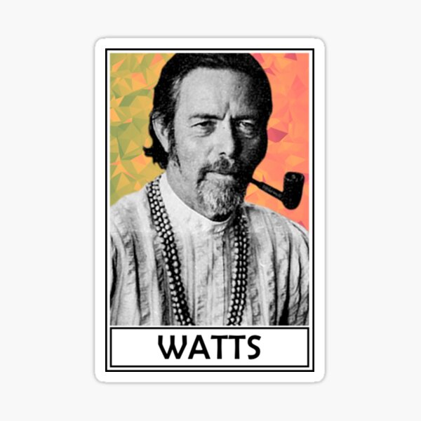 "Alan Watts" Sticker for Sale by janitashe827kk | Redbubble