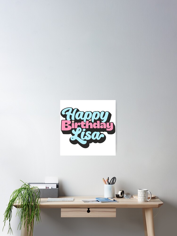 "Happy Birthday Lisa, Gift for Lisa, Custom Gift Lisa, Personalized ...