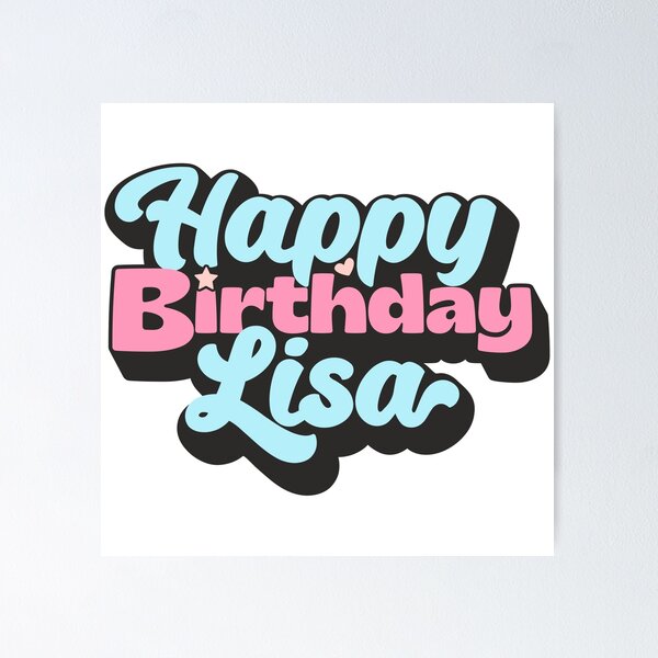 "Happy Birthday Lisa, Gift for Lisa, Custom Gift Lisa, Personalized ...