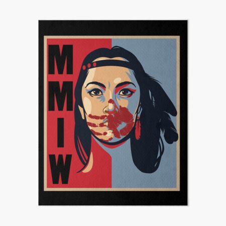 "MMIW Awareness Native American Woman Artwork For The Missing and ...