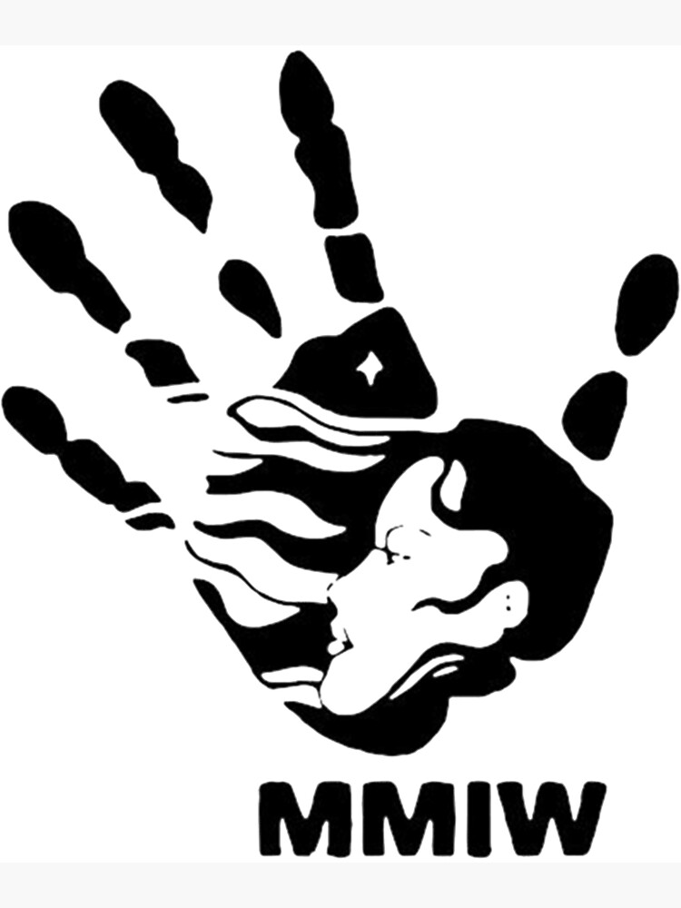 "MMIW blood hand-missing murdered " Poster for Sale by Despertar1111Co ...