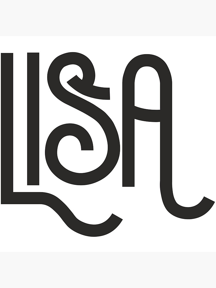 "Lisa Name, Lisa Calligraphy, Gift for Lisa, Custom Gift Lisa ...