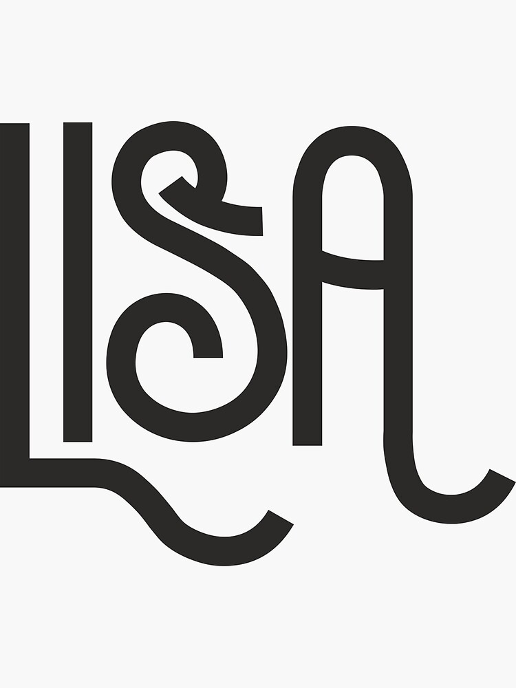 "Lisa Name, Lisa Calligraphy, Gift for Lisa, Custom Gift Lisa ...