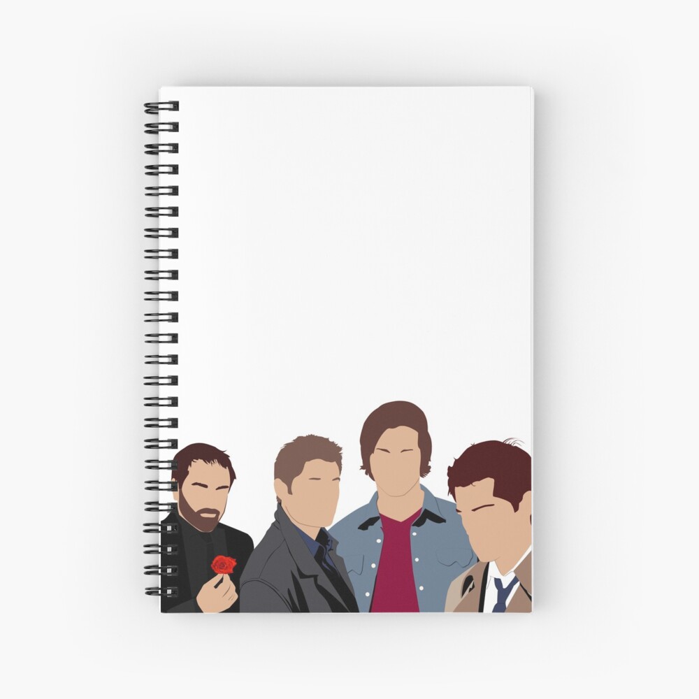 "Supernatural - Sam, Dean, Castiel and Crowley" Spiral Notebook for ...