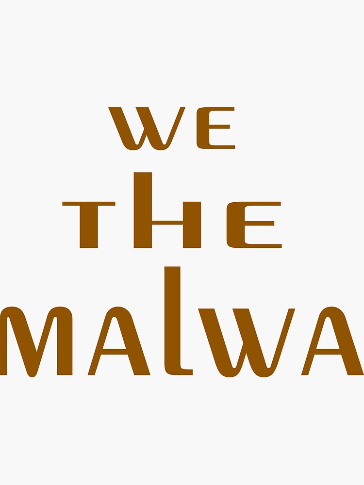 "We The Malwa" Sticker by MBPrints | Redbubble