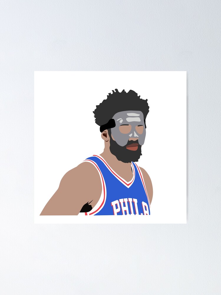 "embiid and the mask" Poster for Sale by Shootingstar001 | Redbubble