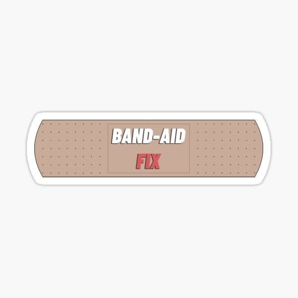 "Band-Aid Fix (Porcelain) - Bumper Sticker" Sticker by Emmyteddy ...