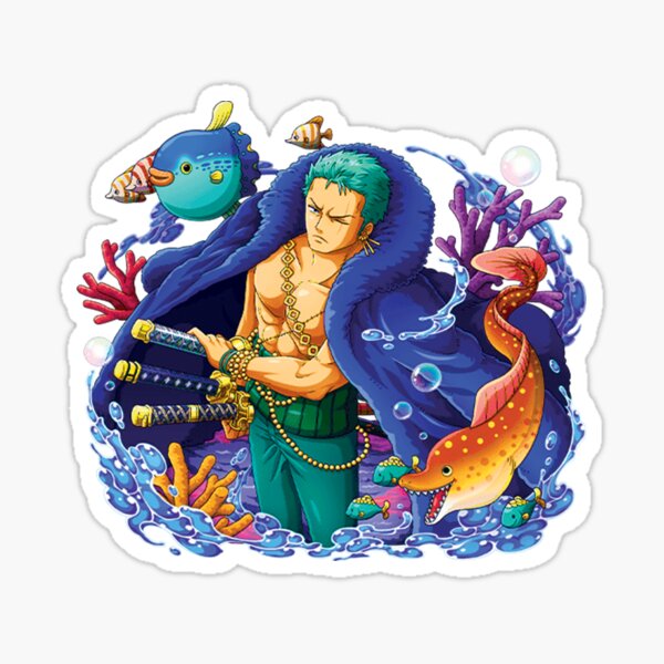 "Cartoon Art roronoa zoro" Sticker by Starlashop | Redbubble