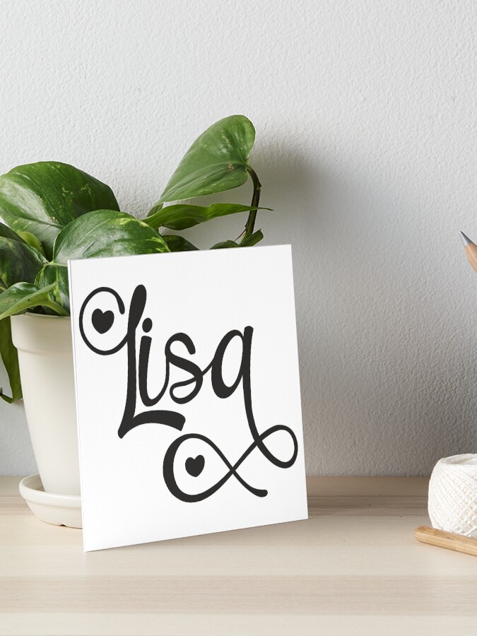 "Lisa Name, Lisa Calligraphy, Gift for Lisa, Custom Gift Lisa ...