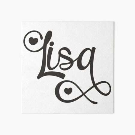 "Lisa Name, Lisa Calligraphy, Gift for Lisa, Custom Gift Lisa ...