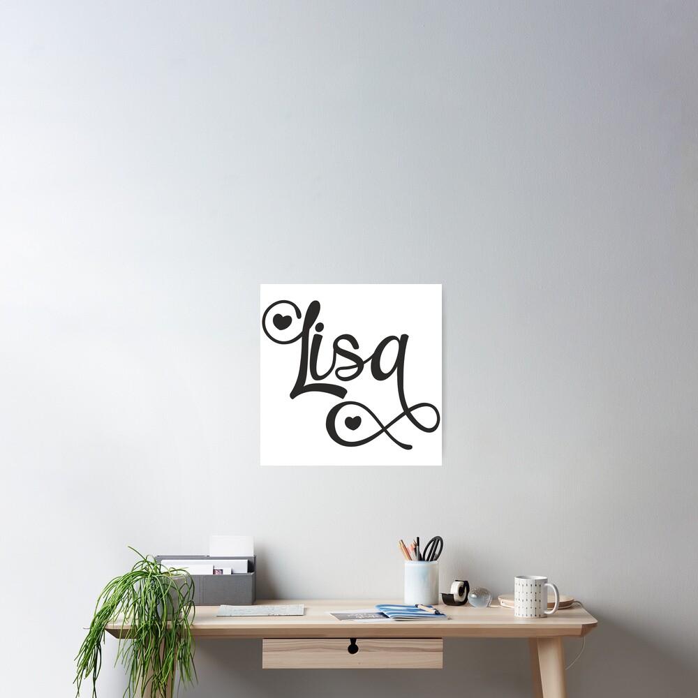 "Lisa Name, Lisa Calligraphy, Gift for Lisa, Custom Gift Lisa ...