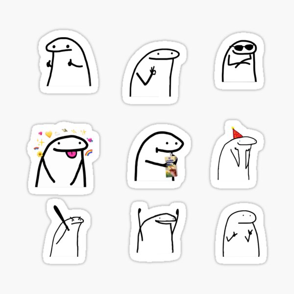 "Flork sticker set 8 Sticker flork flork" Sticker for Sale by ...
