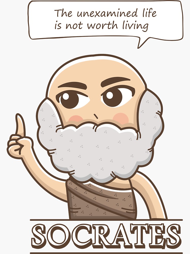 "Socrates" Sticker by AlexandarBelic | Redbubble