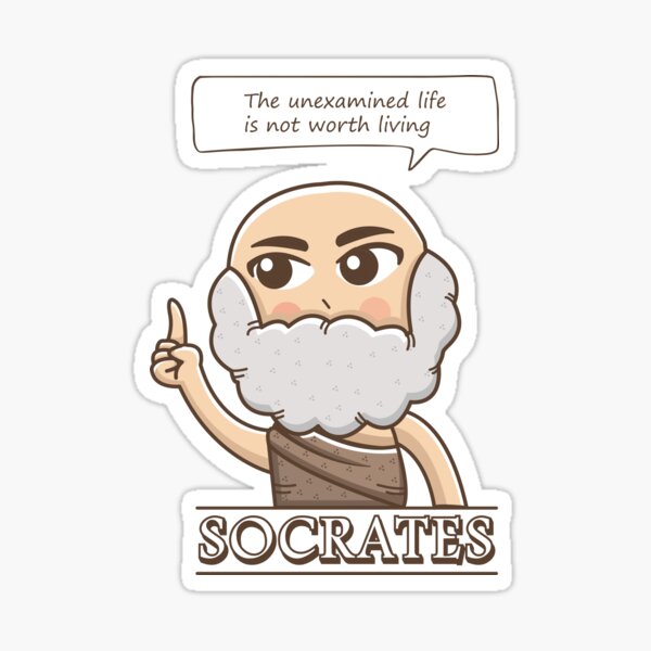 "Socrates" Sticker by AlexandarBelic | Redbubble