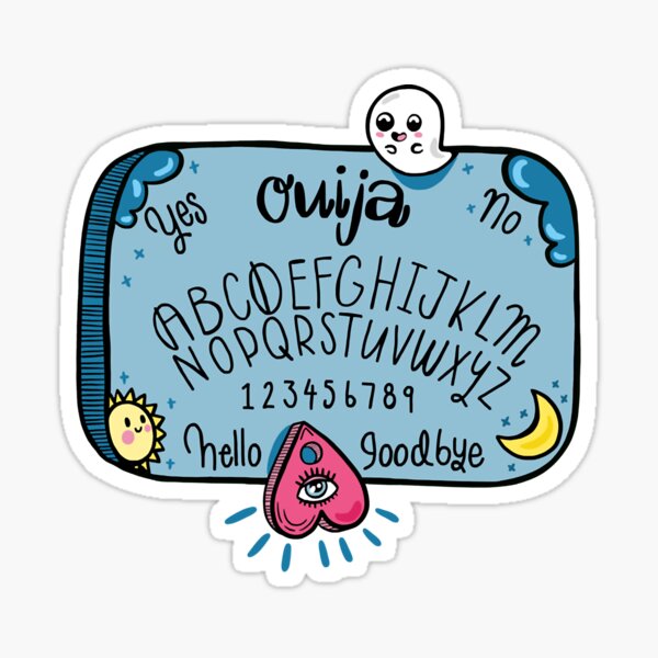 "Cute Ouija Board" Sticker by delgadillokiycy | Redbubble