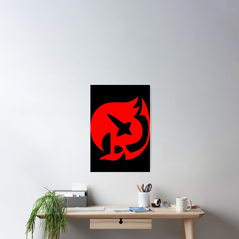 "Raven Tail Symbol " Poster for Sale by TaylorFlo25930 | Redbubble