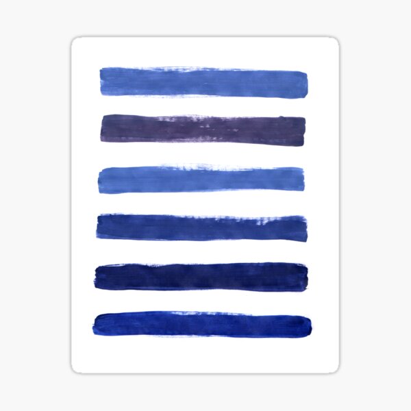 "Blue lines" Sticker for Sale by SizixGallery | Redbubble