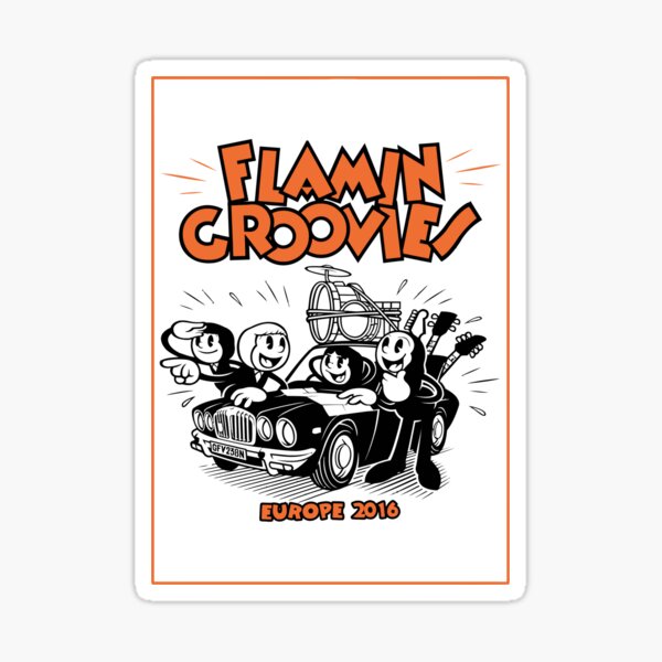 "Flamin' Groovies 2016 Europe Tour" Sticker by mrybbn | Redbubble