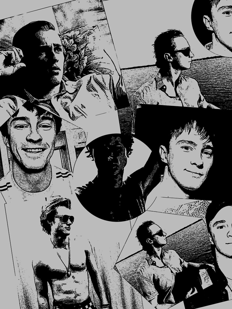 "Drew Starkey Rafe Cameron pic collage black and white" Sticker by ...