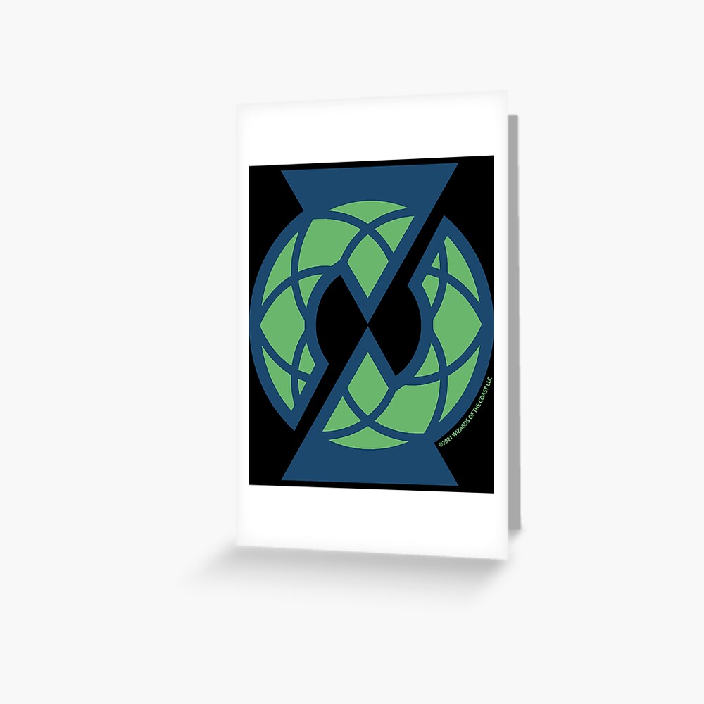 "Magic The Gathering Strixhaven Quandrix School Symbol" Greeting Card ...