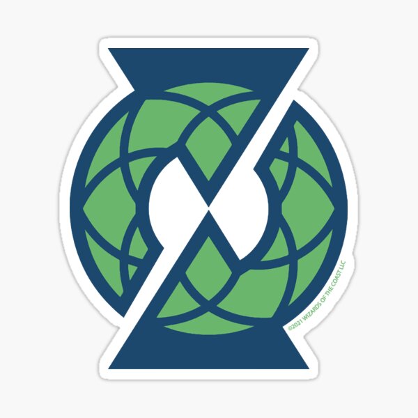 "Magic The Gathering Strixhaven Quandrix School Symbol" Sticker for ...