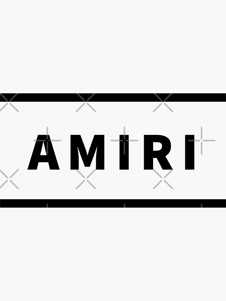 "amiri t-shirt with simple font designer" Sticker for Sale by ...