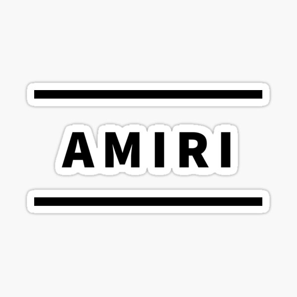 "amiri t-shirt with simple font designer" Sticker for Sale by ...