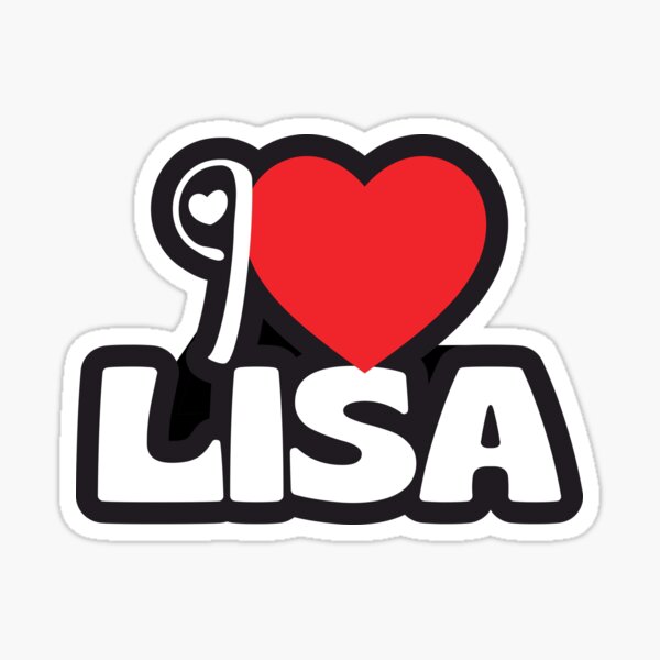 "I love Lisa, Lisa Calligraphy, Gift for Lisa, Custom Gift Lisa ...