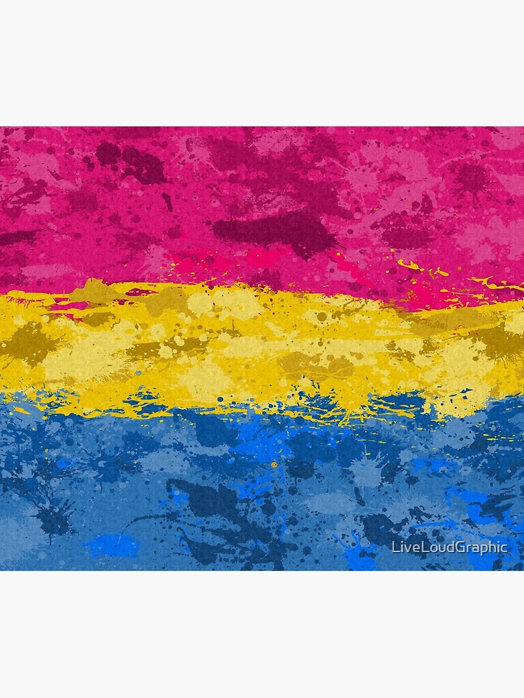 "Pansexual Paint Splatter Flag" Art Print by LiveLoudGraphic | Redbubble