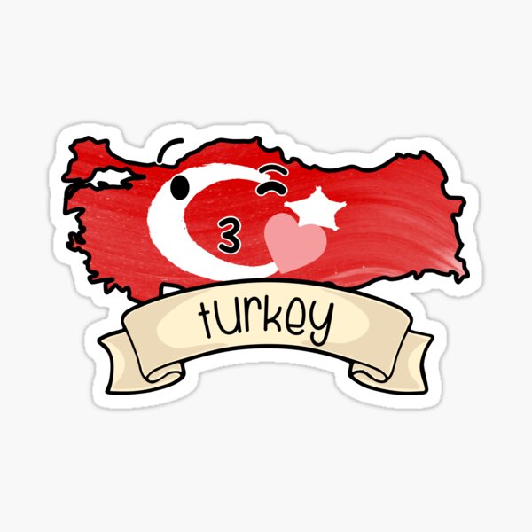 "Turkey Map" Sticker for Sale by WordsMaps | Redbubble