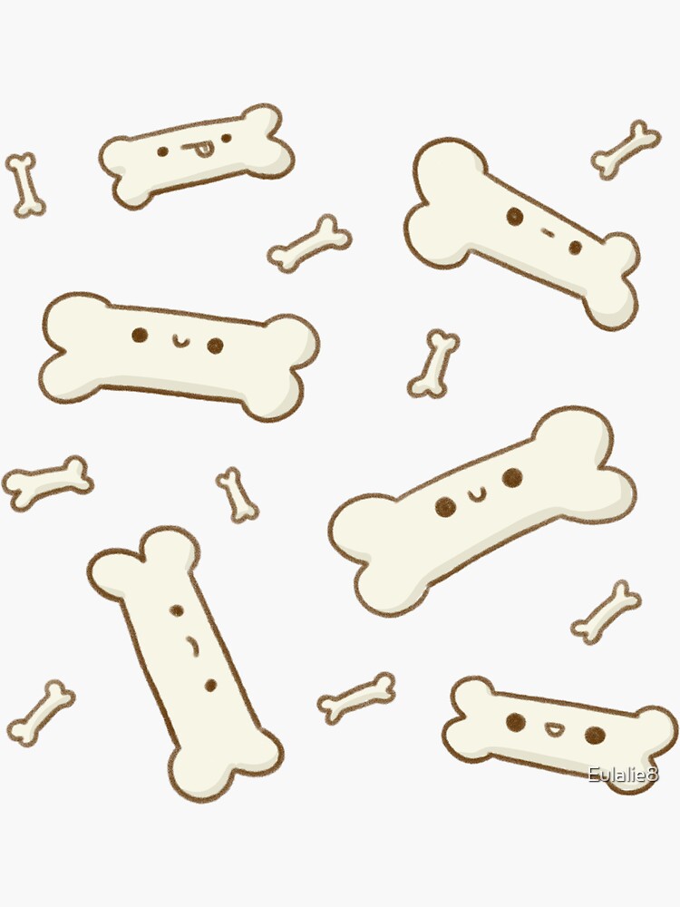 "cute dog bones" Sticker by Eulalie8 | Redbubble