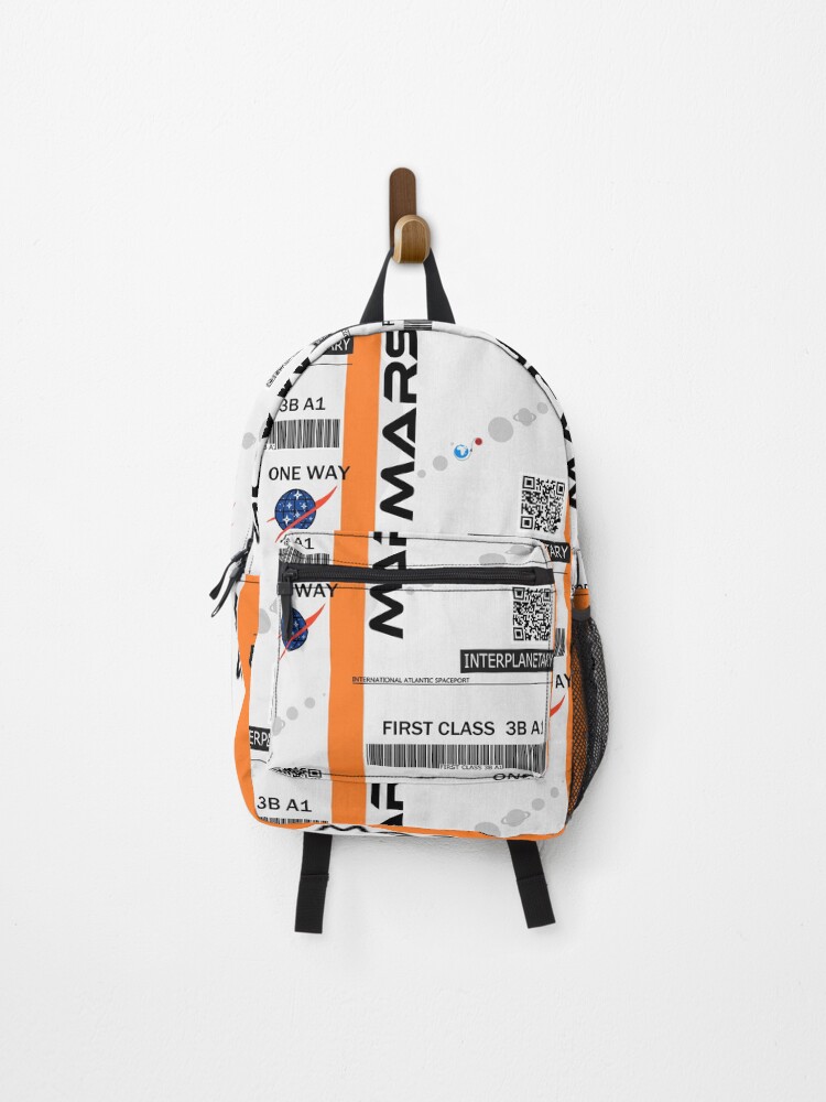 "Mars space ticket" Backpack for Sale by jc007 | Redbubble