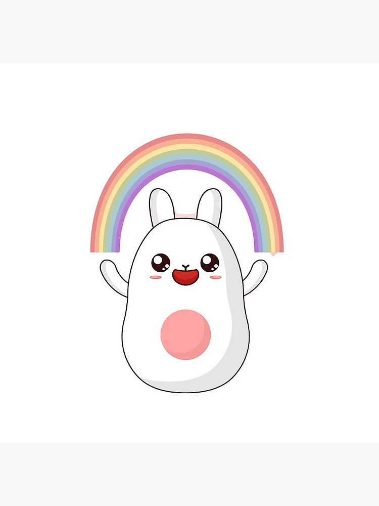 "kawaii cute creature rainbow" Poster for Sale by AnnOne | Redbubble