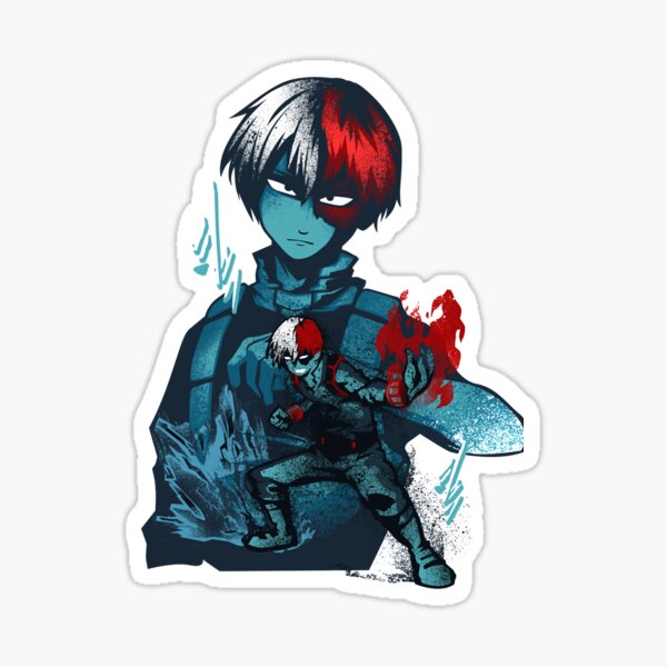 "Shoto Todoroki" Sticker by morrisa1 | Redbubble